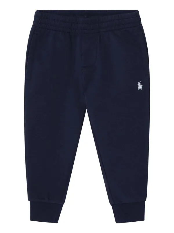 Polo Ralph Lauren Navy Embroidered Cotton Blend Joggers - Blue
