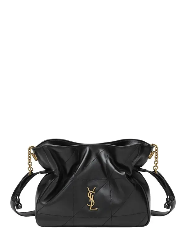 Saint Laurent Jamie Pouch In Lambskin Leather - Black