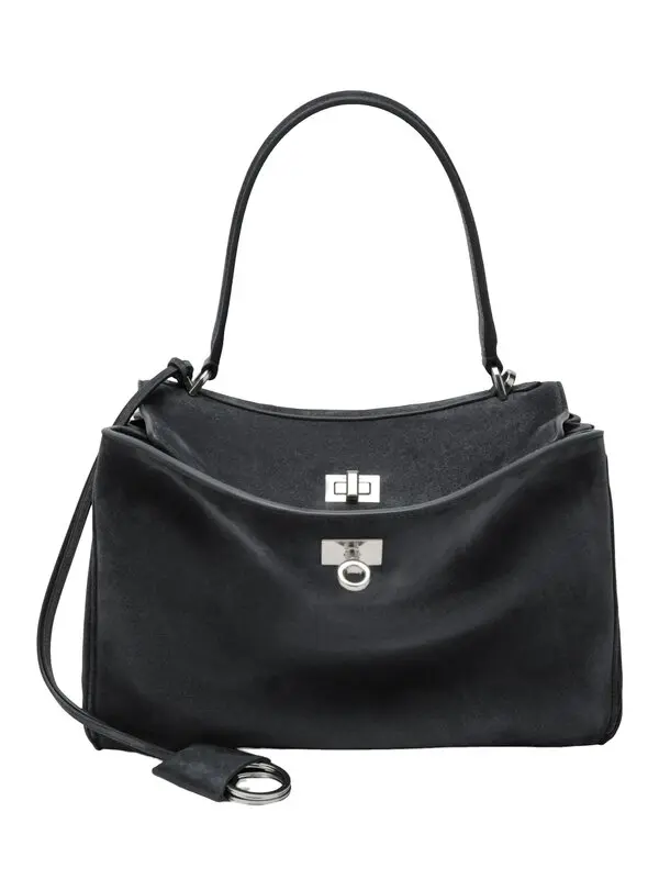 Balenciaga Rodeo Small Bag In Calf Leather - Grey