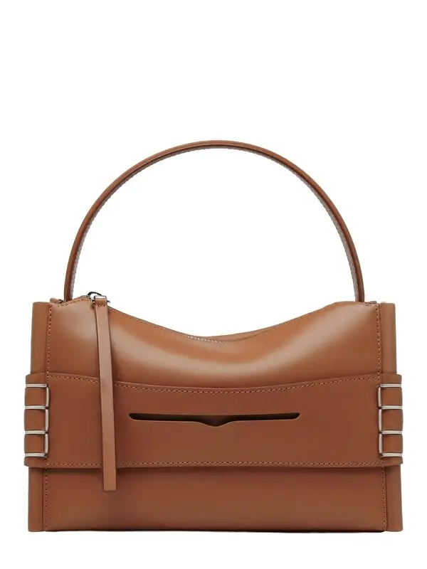 JW Anderson Calf Leather Loafer Bag - Brown