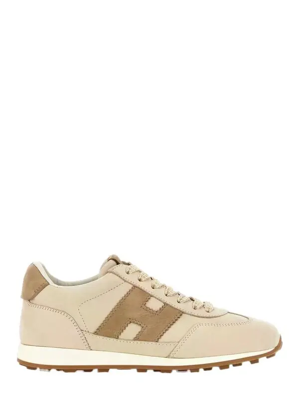 Hogan Athletic Logo-patch Sneakers - Neutrals