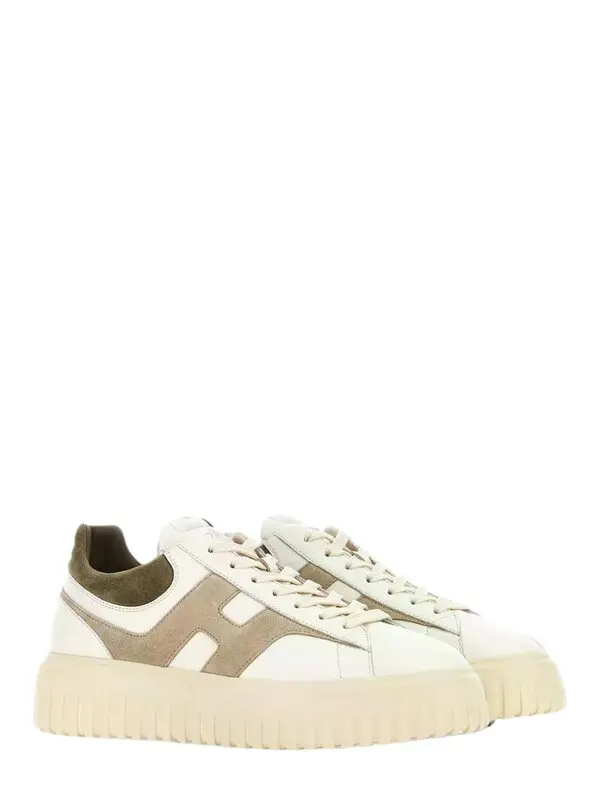 Hogan H-stripes Paneled Sneakers - Neutrals