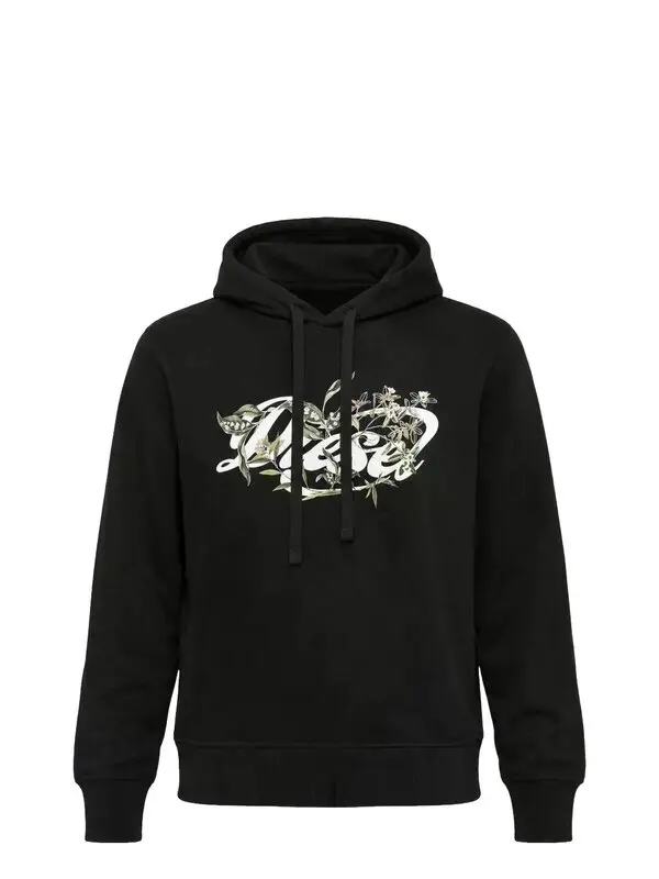 DIESEL® Logo-print Drawstring Hoodie - Black
