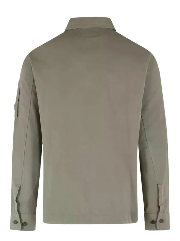 C.P. COMPANY Lens-detail Cotton Overshirt - Grey