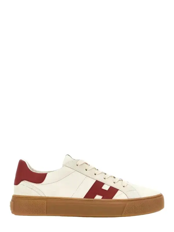 Hogan Crosswind Leather Sneakers - Neutrals
