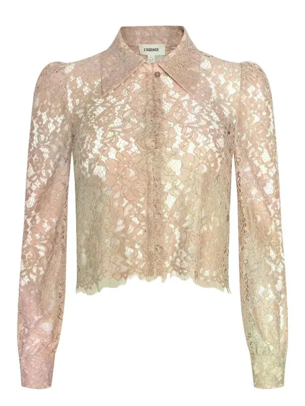 L'Agence Anita Lace Blouse - Neutrals