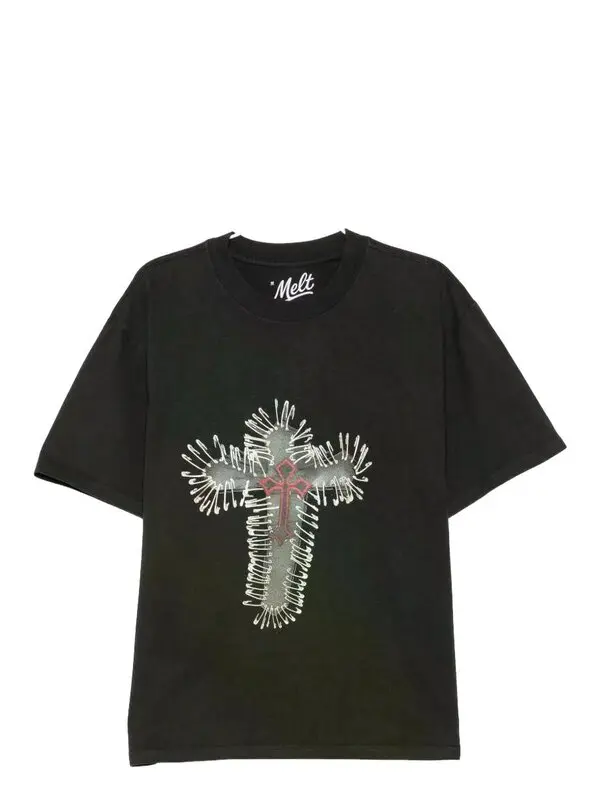 MELT Graphic-print T-shirt - Black