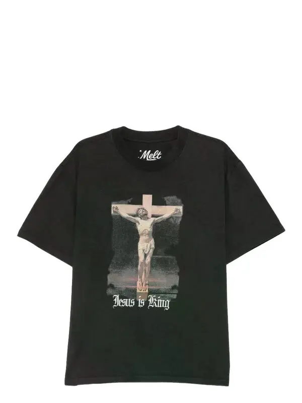 MELT Graphic-print T-shirt - Black