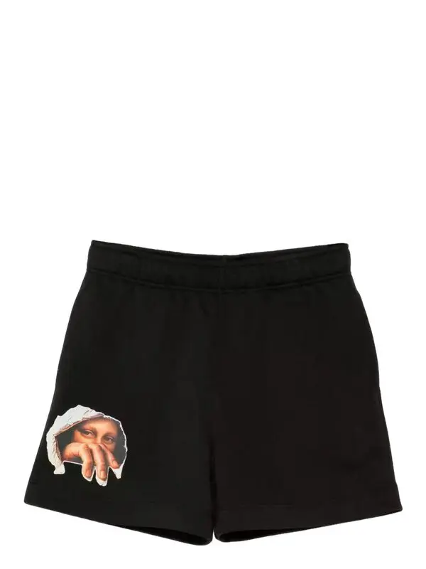MELT Graphic Print Shorts - Black