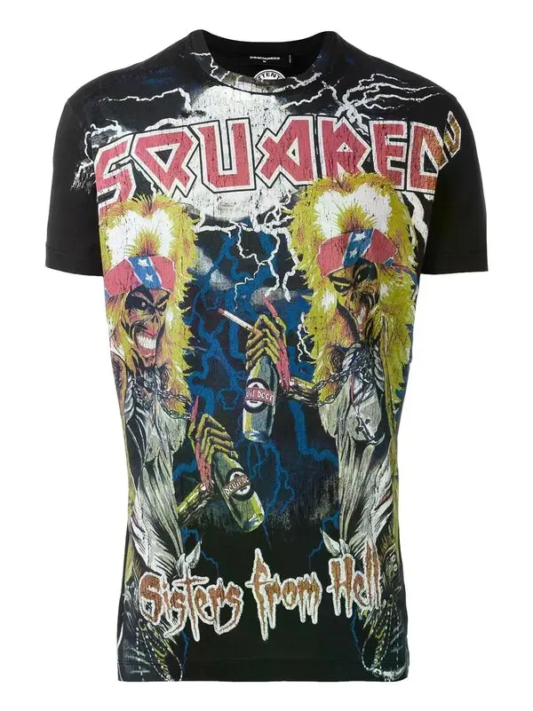 Dsquared2 Sisters From Hell T-shirt - Black