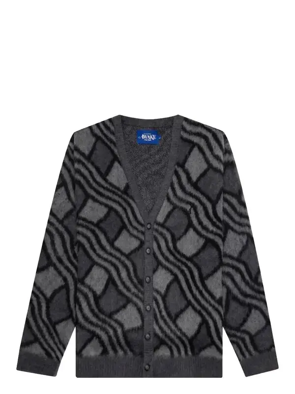 AWAKE NY V-neck Cardigan - Grey