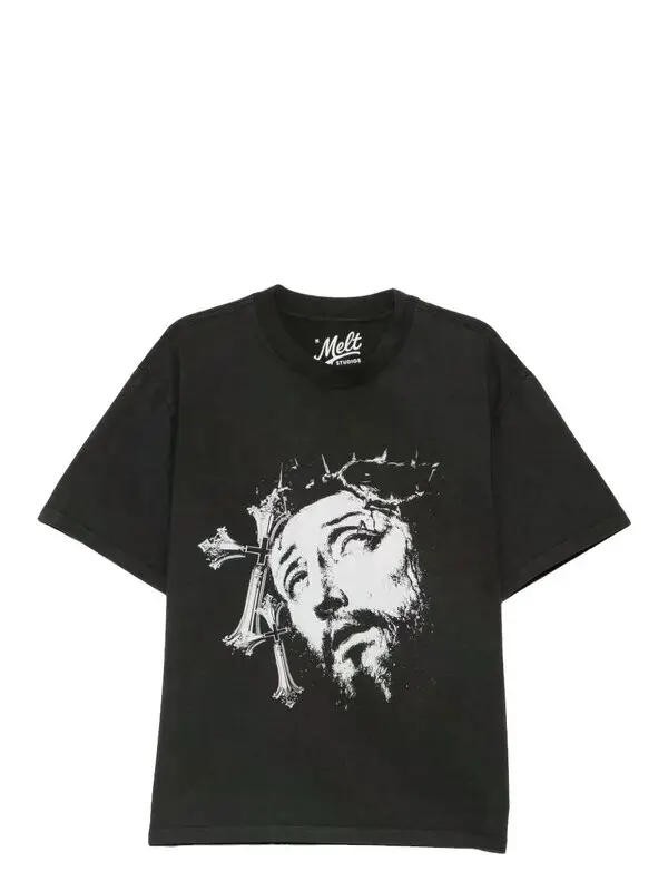 MELT Graphic-print T-shirt - Black