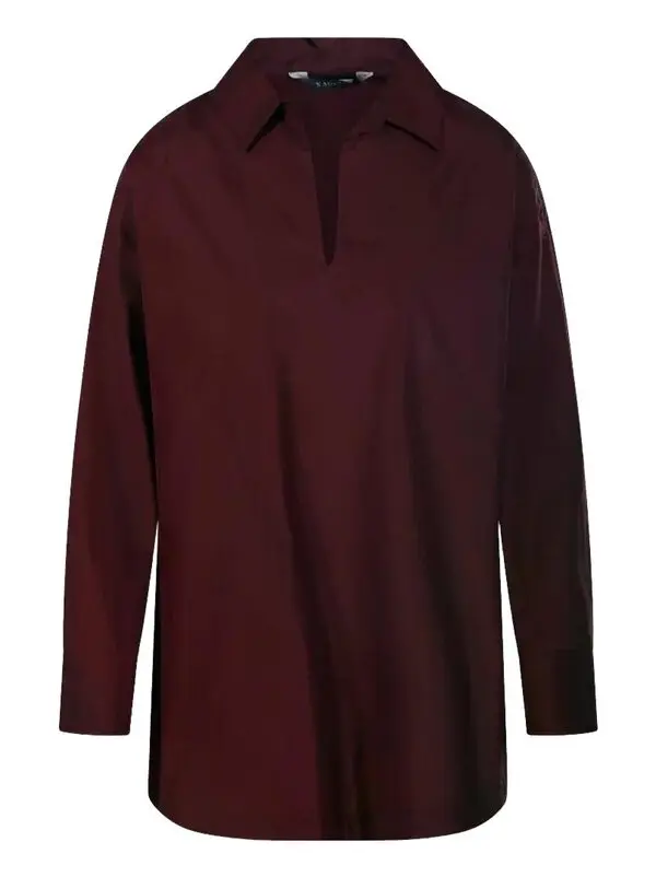 Max Mara V-neck Long-sleeve Blouse - Red