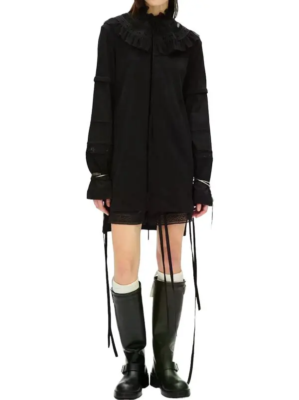 ANN DEMEULEMEESTER Lucina" Panelled T-shirt Mini Dress - Black