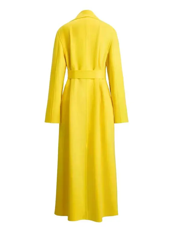 Ralph Lauren Micaela Belted Cashmere Coat - Yellow