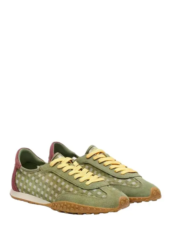 HOFF Bridge Gingham-pattern Panelled Sneakers - Green