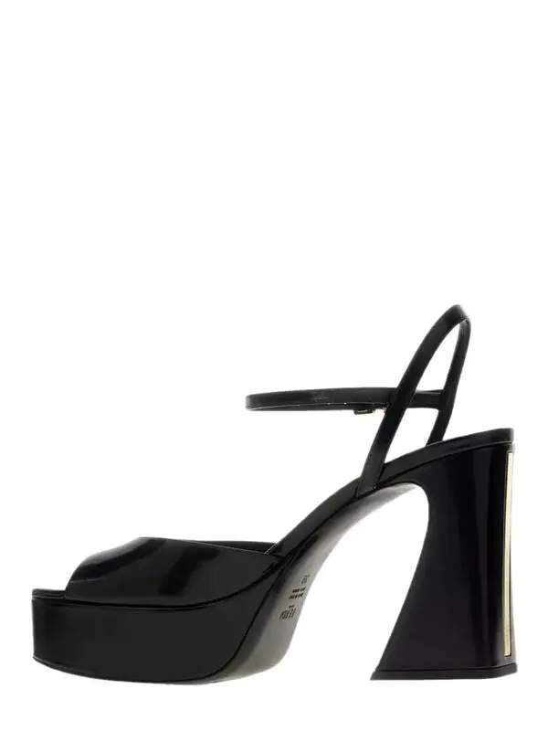 Fendi Argo Heeled Sandals - Black