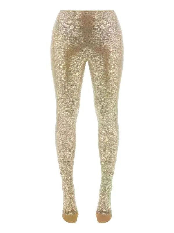 Giuseppe Di Morabito Crystal-embellished Leggings - Neutrals