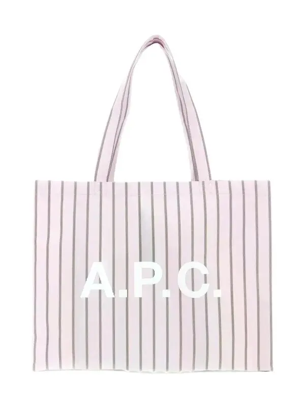 A.p.c. Striped Tote Bag - Pink