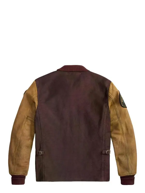 Ralph Lauren Patch Bomber Jacket - Brown