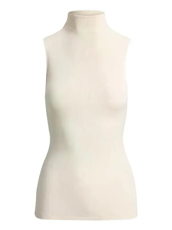 Ralph Lauren Naomie Ribbed-knit Vest - Neutrals