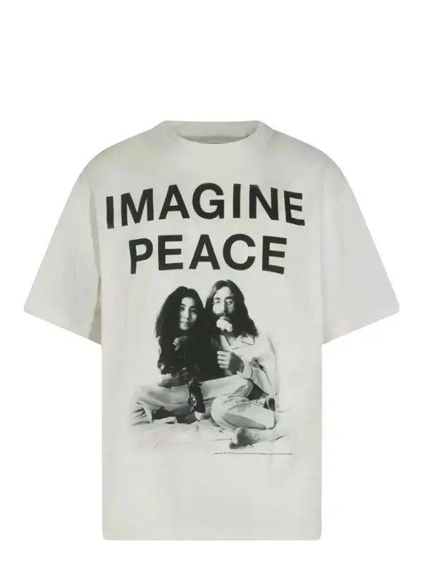 SAINT MXXXXXX Graphic-print T-shirt - Neutrals