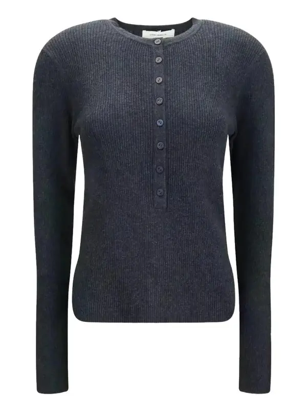 LISA YANG Airi Ribbed-knit Sweater - Grey