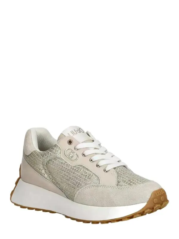 Liu Jo Suede Trim Panelled Sneakers - Neutrals