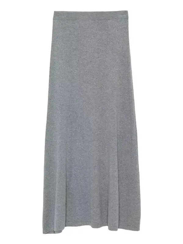 LISA YANG Adrienne Knitted Skirt - Grey