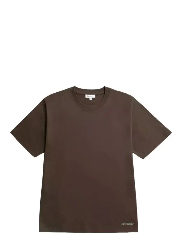 Norse Projects X Bst Logo-print T-shirt - Brown