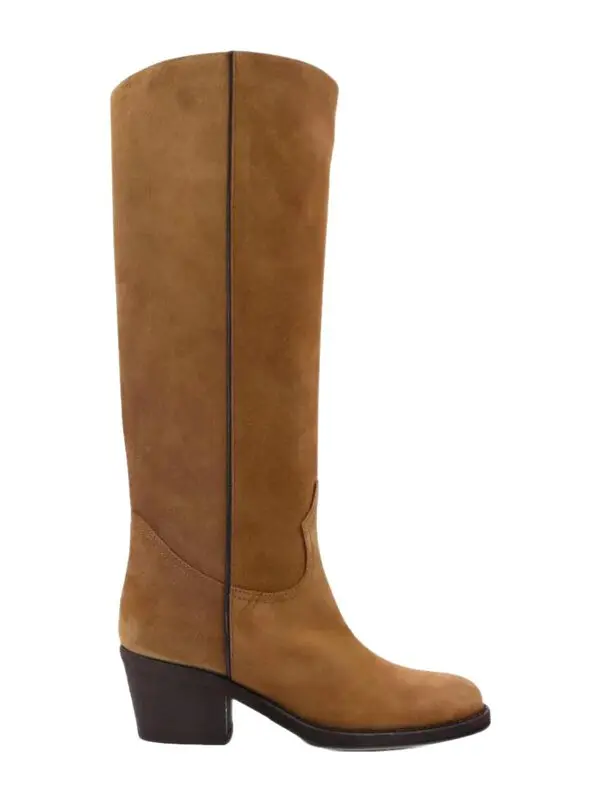 NOTABENE Nancy 65 Suede Knee-high Boots - Neutrals