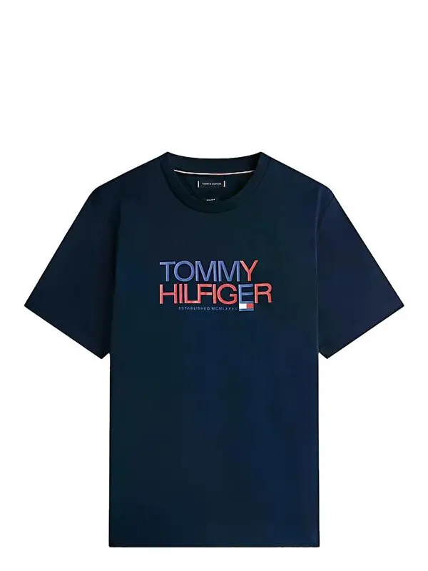 Tommy Hilfiger Logo-print T-shirt - Blue