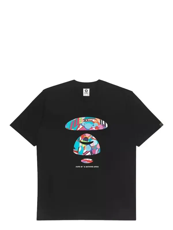AAPE BY *A BATHING APE X Eric Inkala Moonface-print T-shirt - Black