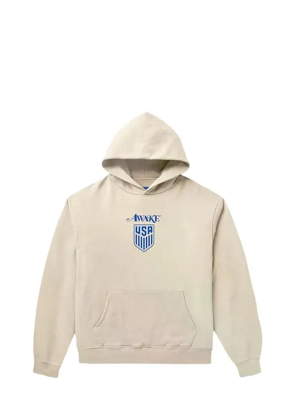 AWAKE NY Usa World Cup 2022 Logo Hoodie - Neutrals