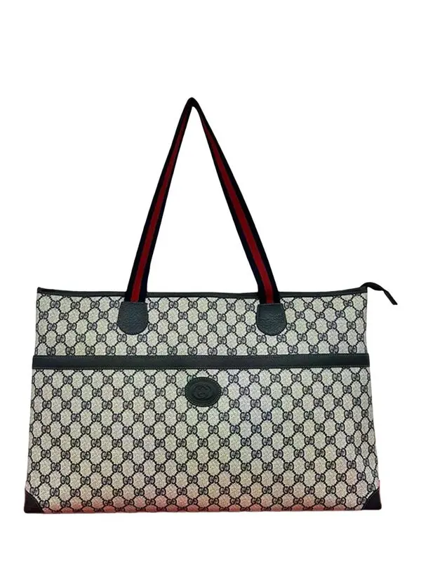 Gucci Gg Plus Sherry Line Tote Bag - Neutrals