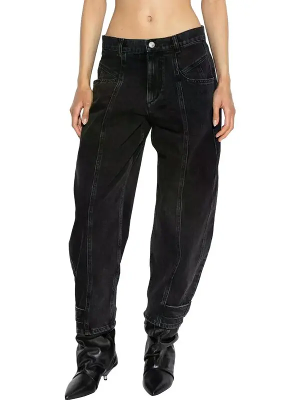 Isabel Marant Étoile Leja Panelled Jeans - Black