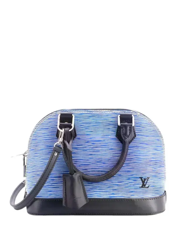 LOUIS VUITTON Alma Handbag Epi Leather Bb Satchel - Blue
