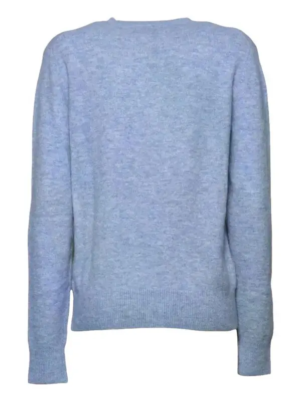 MC2 SAINT BARTH Logo Embroidered Crew Neck Sweater - Blue