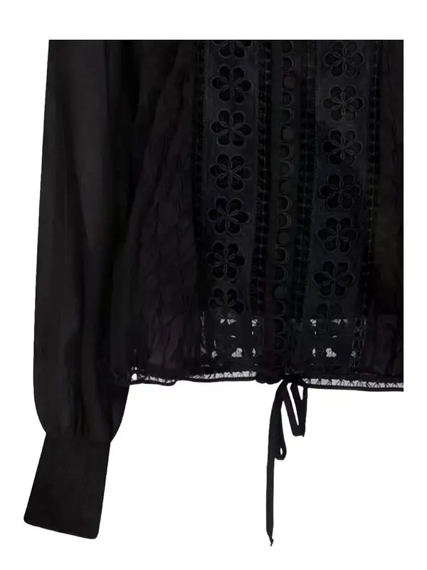 Charo Ruiz Ibiza Donnelie Long-sleeved Blouse - Black