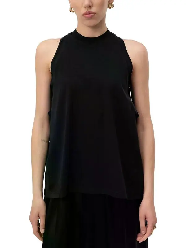 DARKPARK Sleeveless High Neck Racerback Top - Black