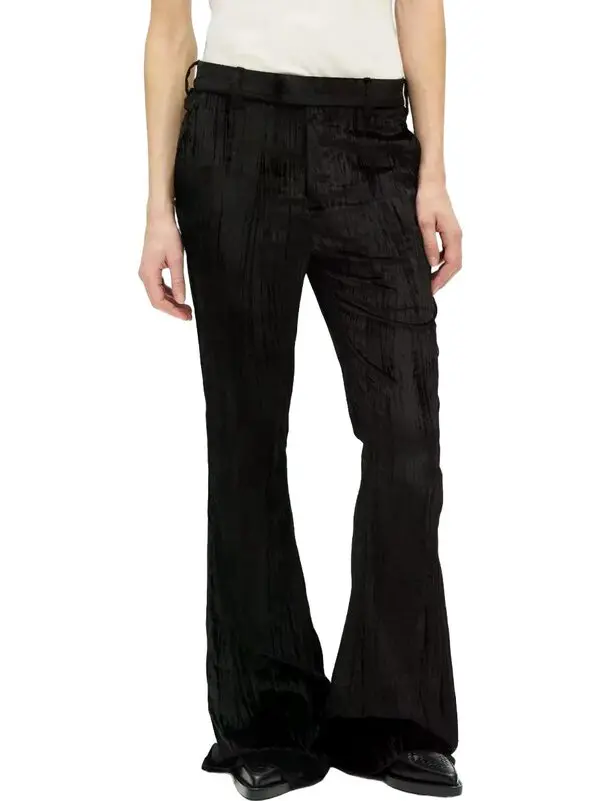 ANN DEMEULEMEESTER Bootcut Trousers - Black