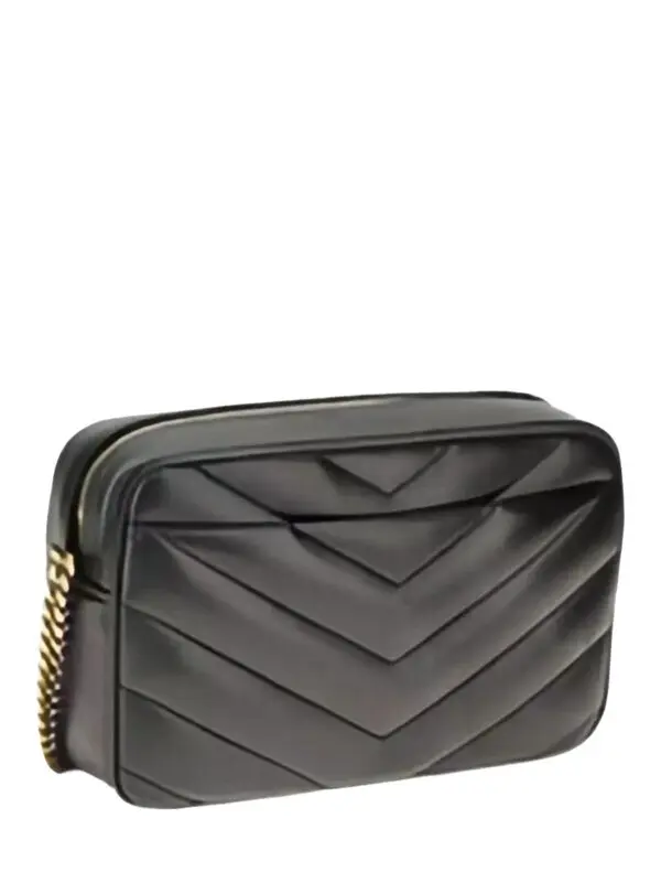Saint Laurent Medium Loulou Quilted Leather Shoulder Bag - Black