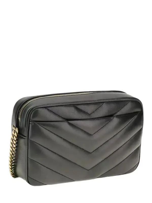 Saint Laurent Medium Loulou Quilted Leather Shoulder Bag - Black