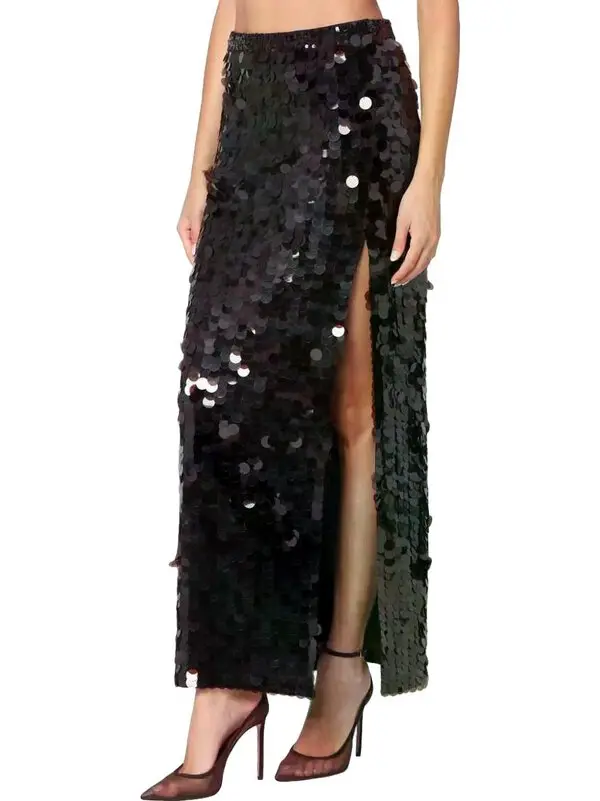 P.a.r.o.s.h Embellished Maxi Skirt - Brown