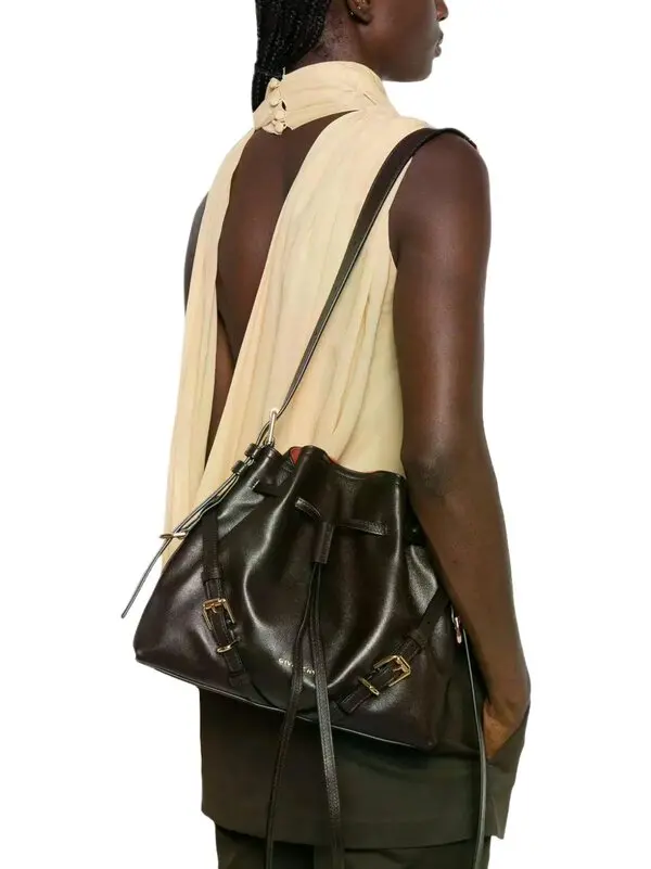 Givenchy Small Voyou Bucket Bag - Brown