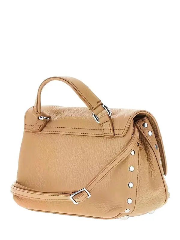 ZANELLATO Postina Studded Leather Tote Bag - Neutrals