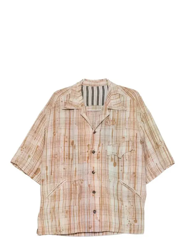 ZIGGY CHEN All-over Graphic-print Shirt - Neutrals
