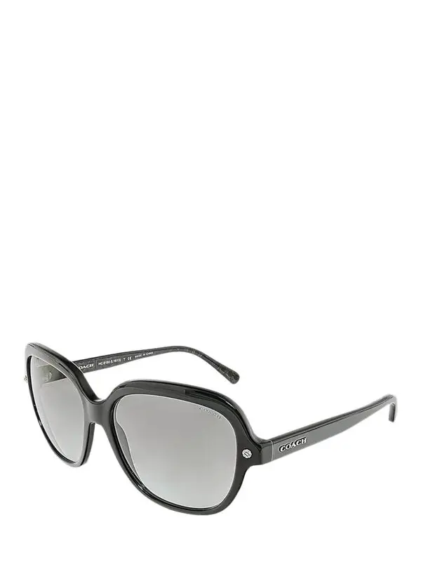 COACH Round Frame Sunglasses - Black