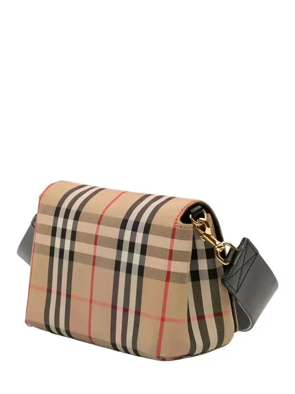 Burberry House Check Canvas Hackberry Crossbody Bag - Neutrals