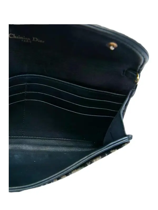 Dior Oblique Canvas Wallet On Chain Crossbody Bag - Blue